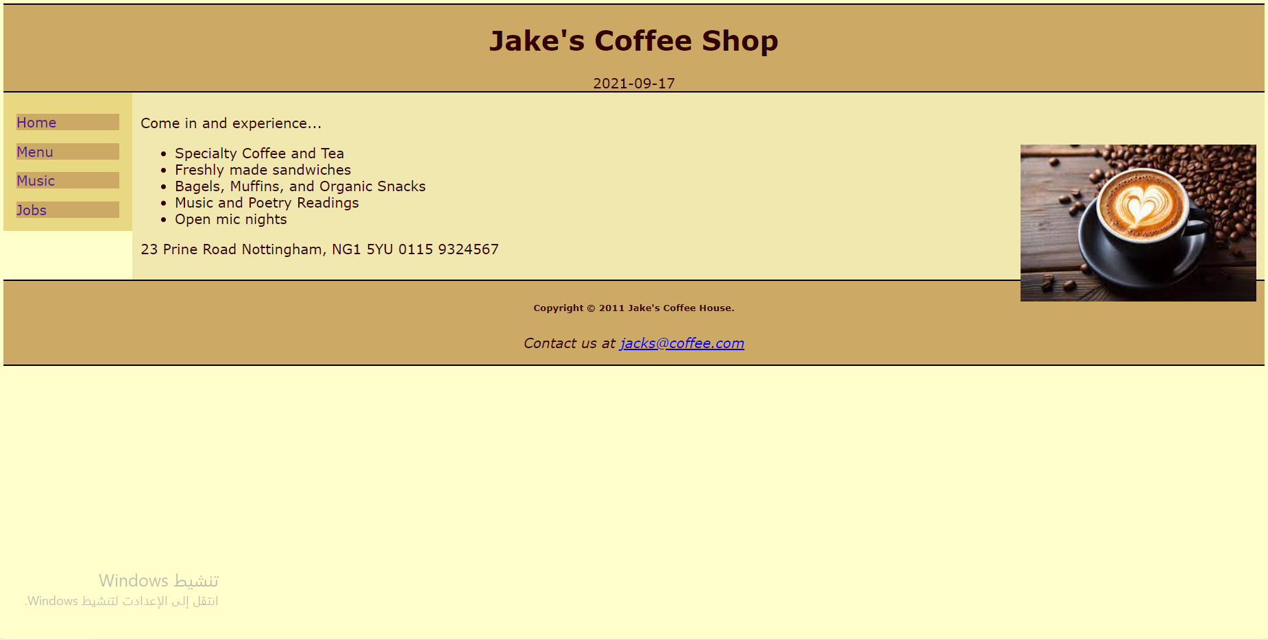 personal resume website